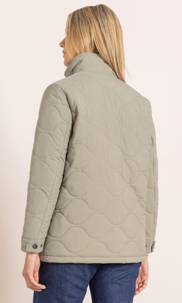 Quilted Jacket in Green | Klass